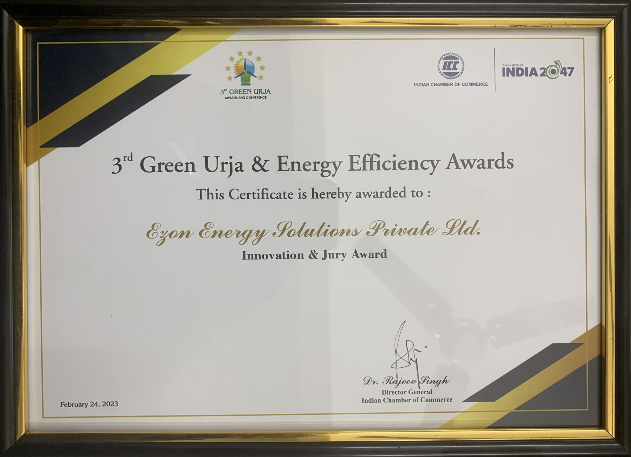Awards - Ezon Energy Solutions (P) Ltd